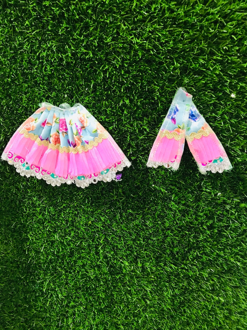 Amazing Ganesh Ji Radha Rani and Mata Rani Lehenga Patka / - Etsy