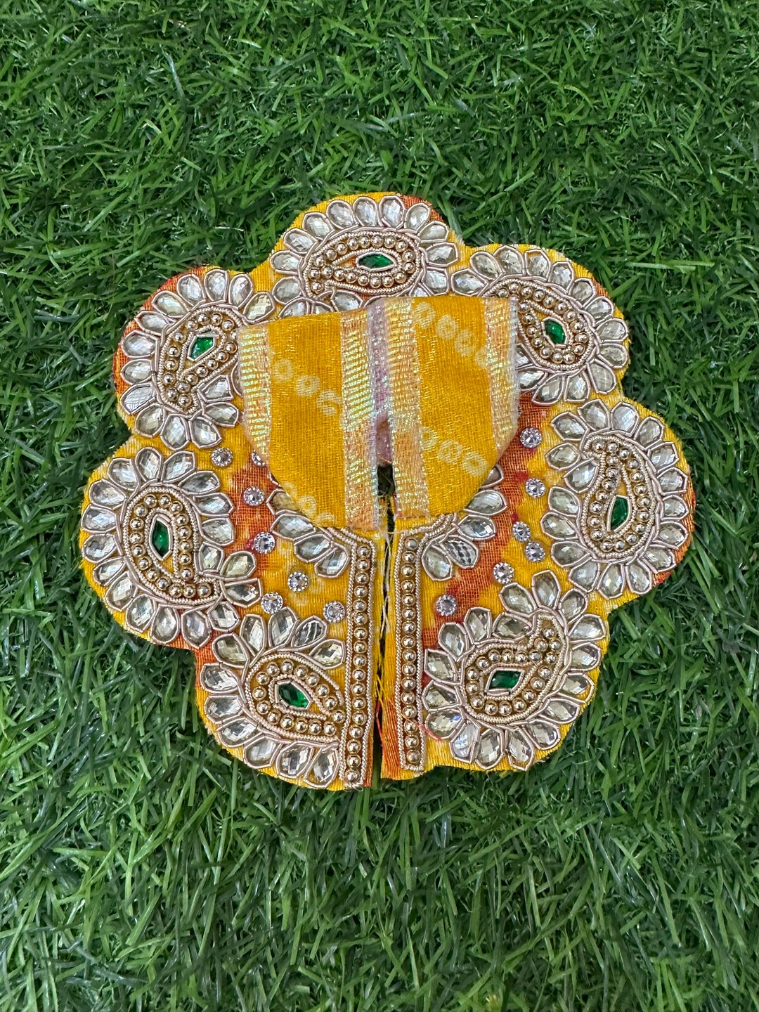 Designer Laddu Gopal Poshak for Size 1 / Kundan Work Dress / Heavy Work ...