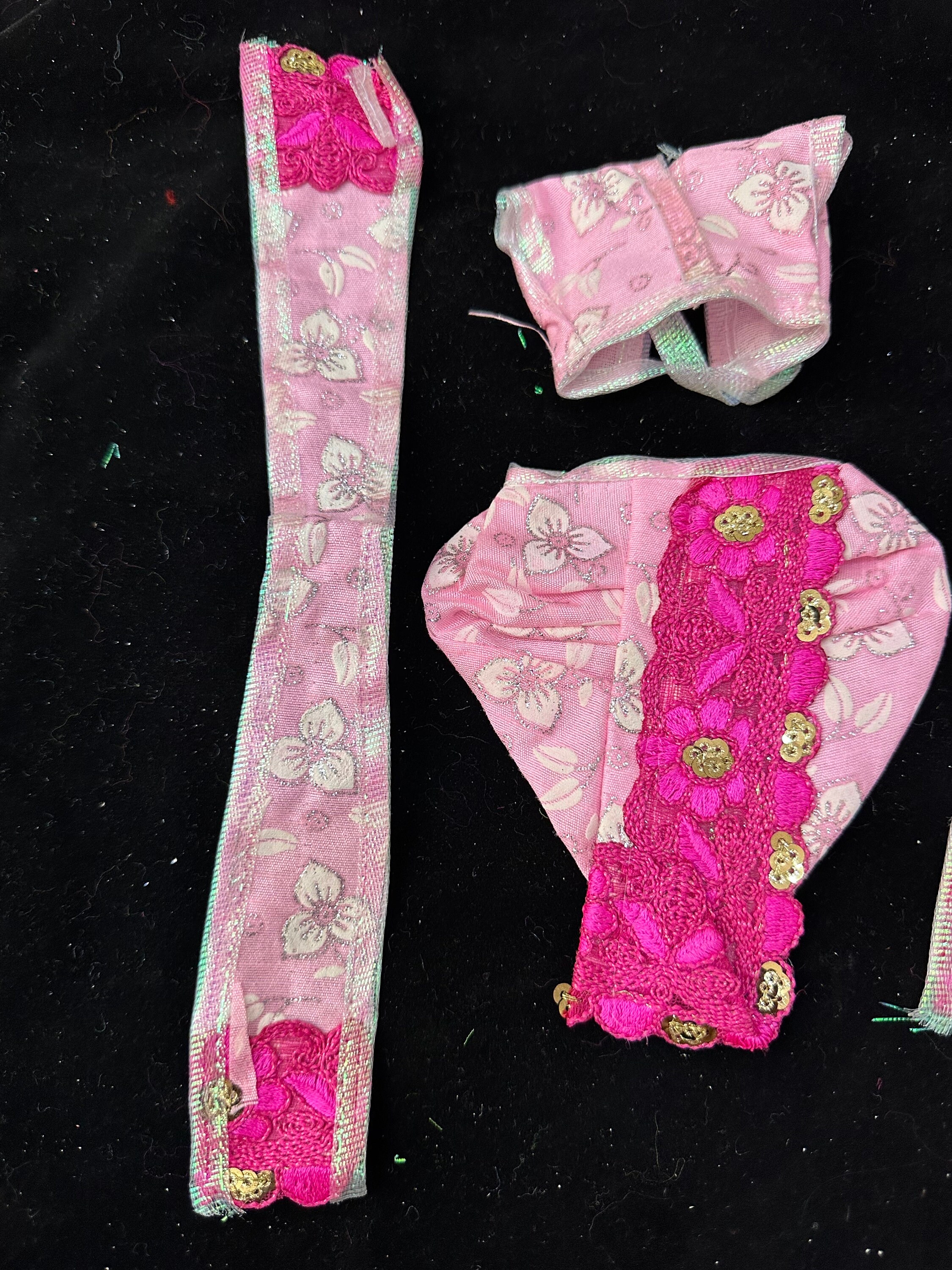 Radha Krishna Dress / Lace Border on Printed Cotton Fabric / Available ...