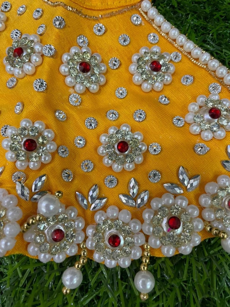 Beautiful Radha Krishna Dress in 5 Colours / Pearl and Stone - Etsy
