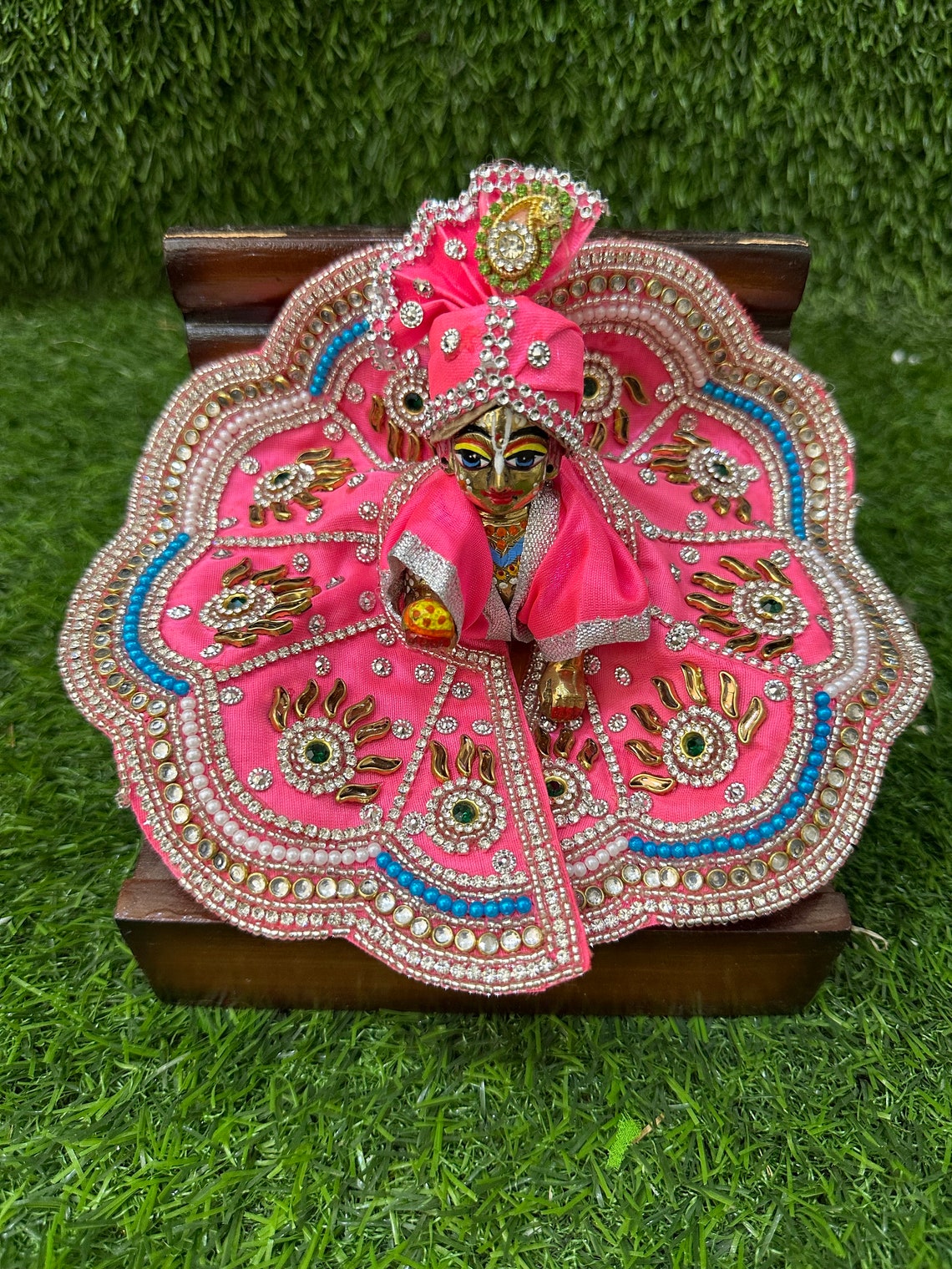 Very Beautiful Heavy Work Krishna Dress / Available for Size 0,1,2,3,4 ...