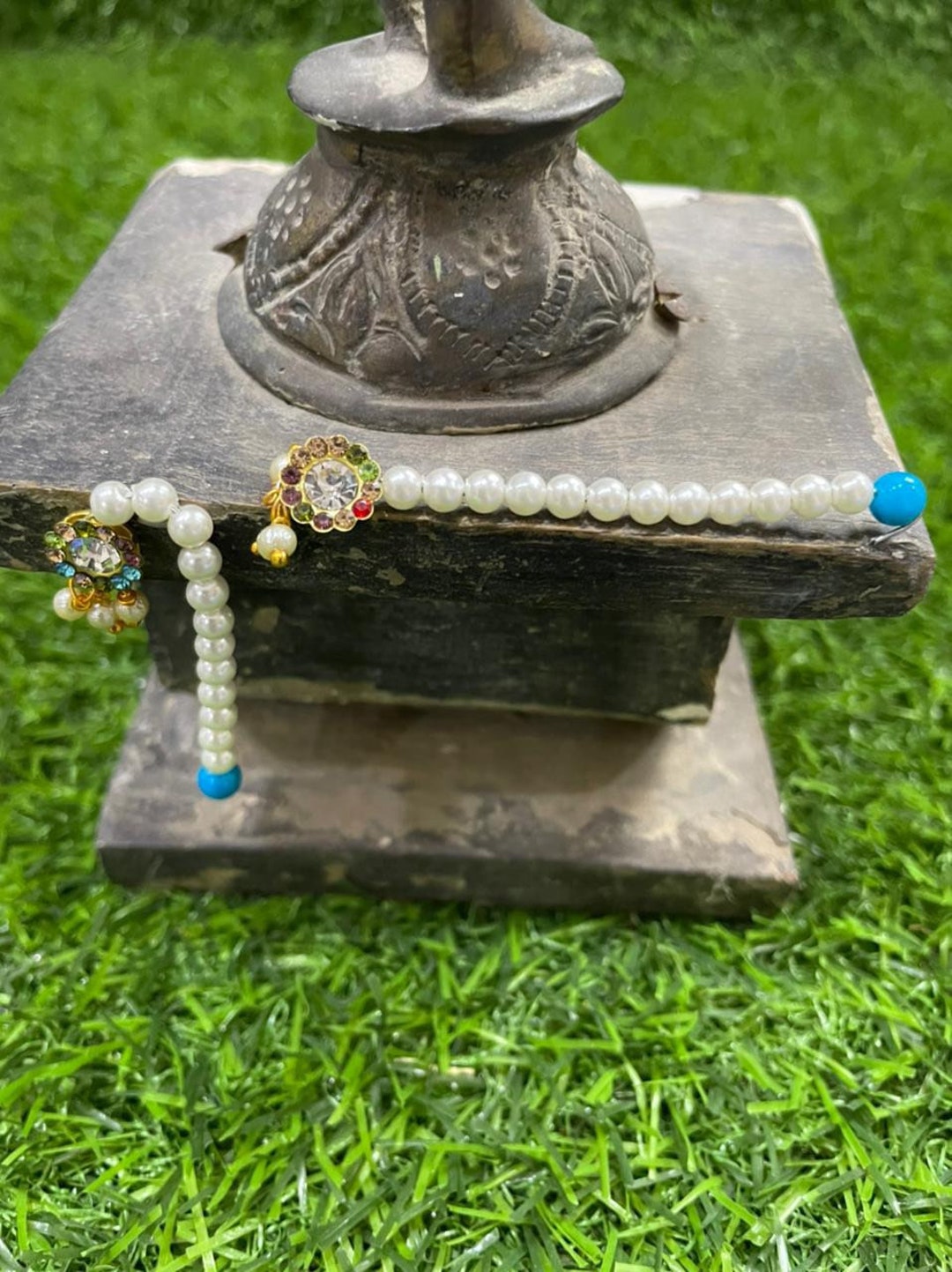 Stone Embellished Krishna Flute and Lakuti / Laddu Gopal Bansuri ...