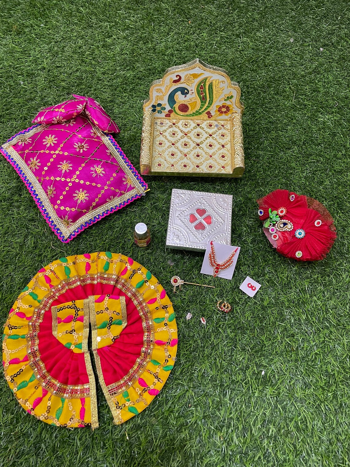 Laddu Gopal , Clothes , Shringar Set / Home Decor / Temple Decor / All ...