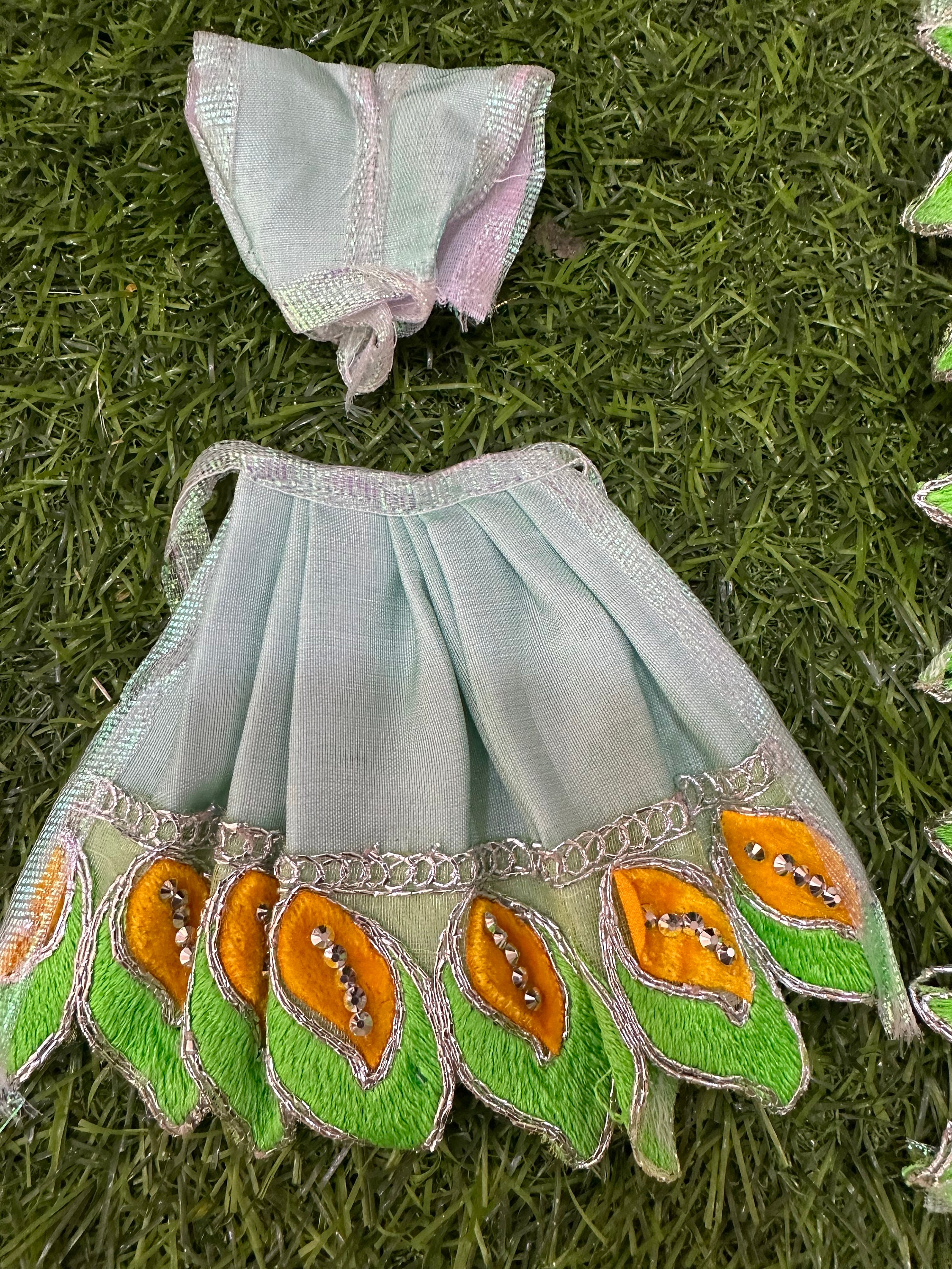 Radha Krishna Dress / Lace Border on Silk Fabric / Available - Etsy