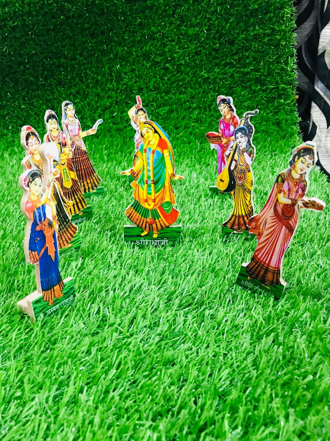 Ashtsakhi Set / Home Decor / Temple Decor / 8 Sakhi and Radha Rani Set ...