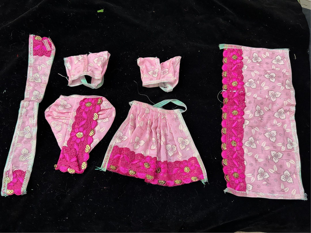 Radha Krishna Dress / Lace Border on Printed Cotton Fabric / Available ...