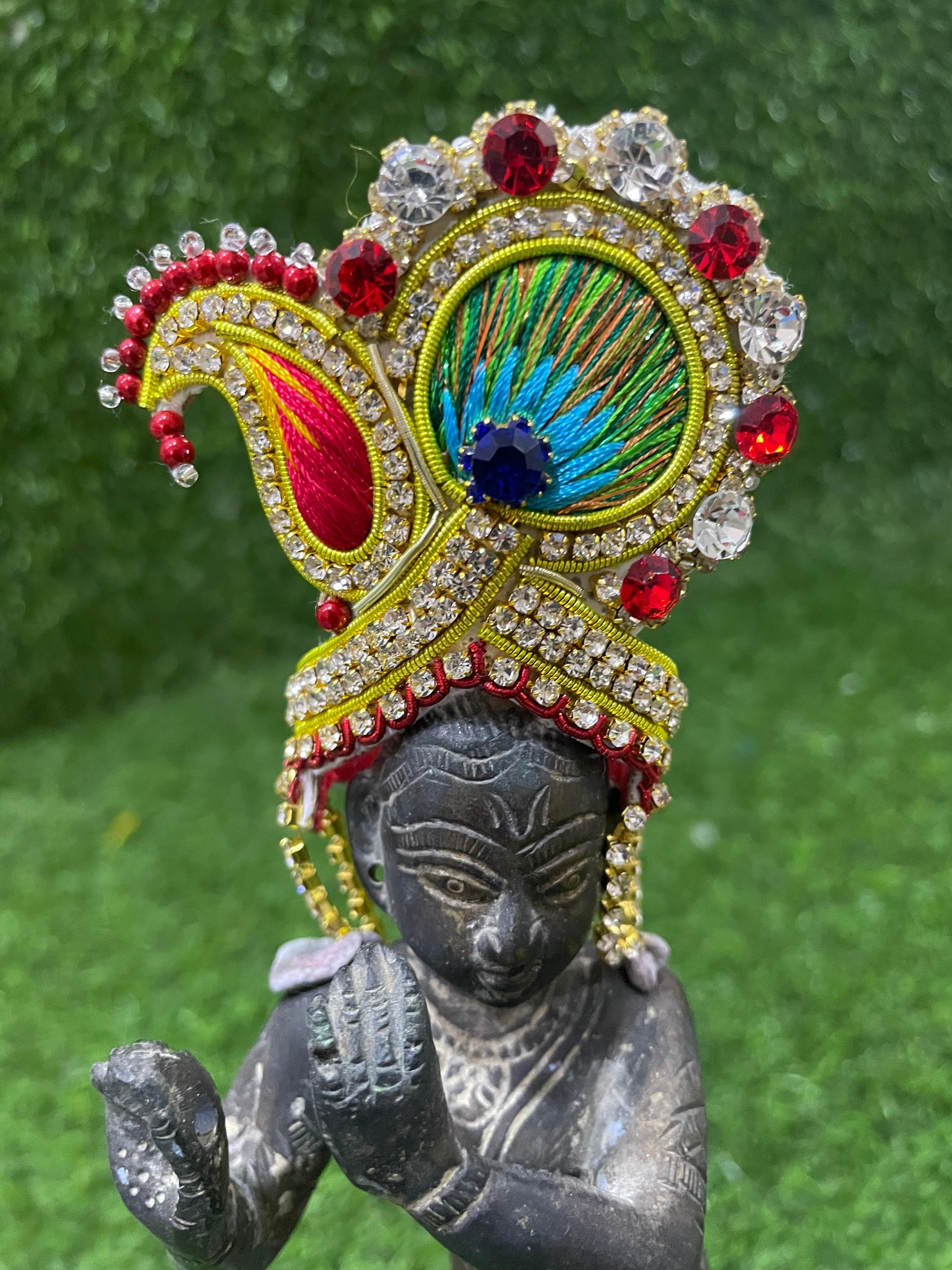 Peacock Feather Krishnas Crown
