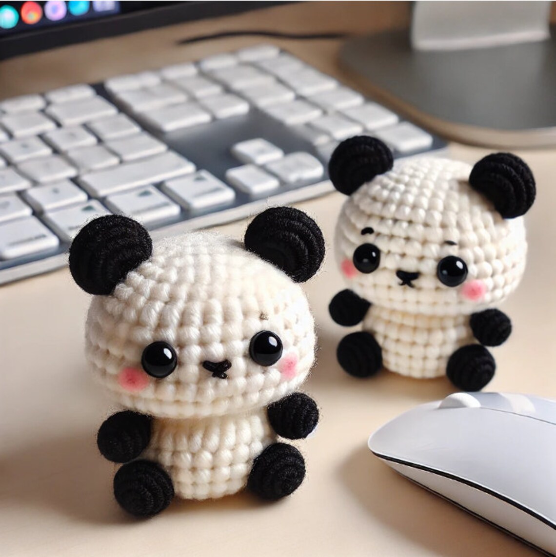 Bamboo the Panda Crochet Pattern - Amigurumi Bun-shaped Panda DIY ...