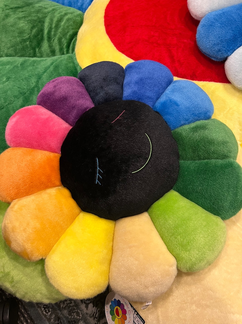 Takashi Murakami Flower Pillow - Etsy