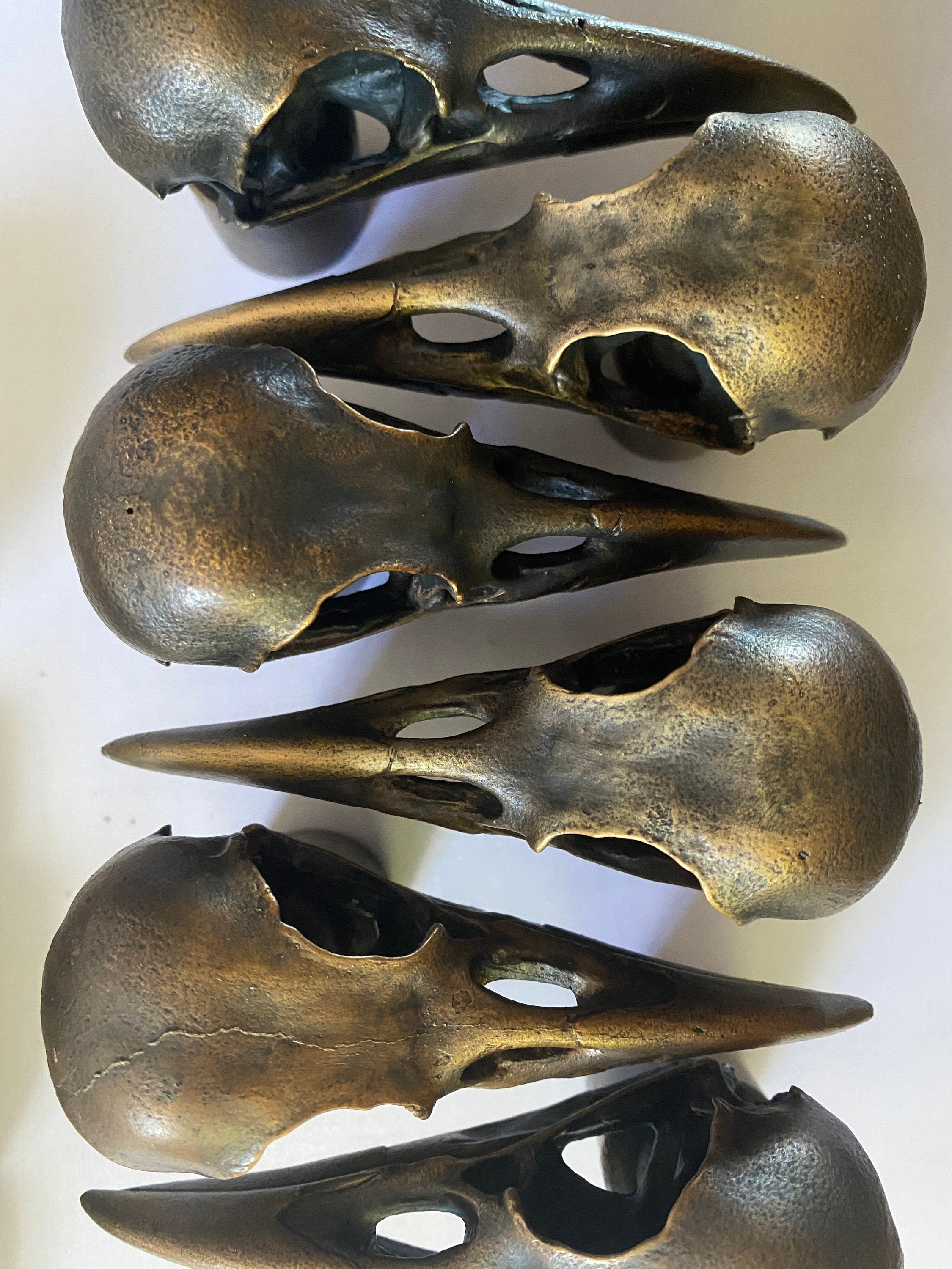 Hand Made Solid Bronze Crow Skull Gear Shifter Knob - Etsy