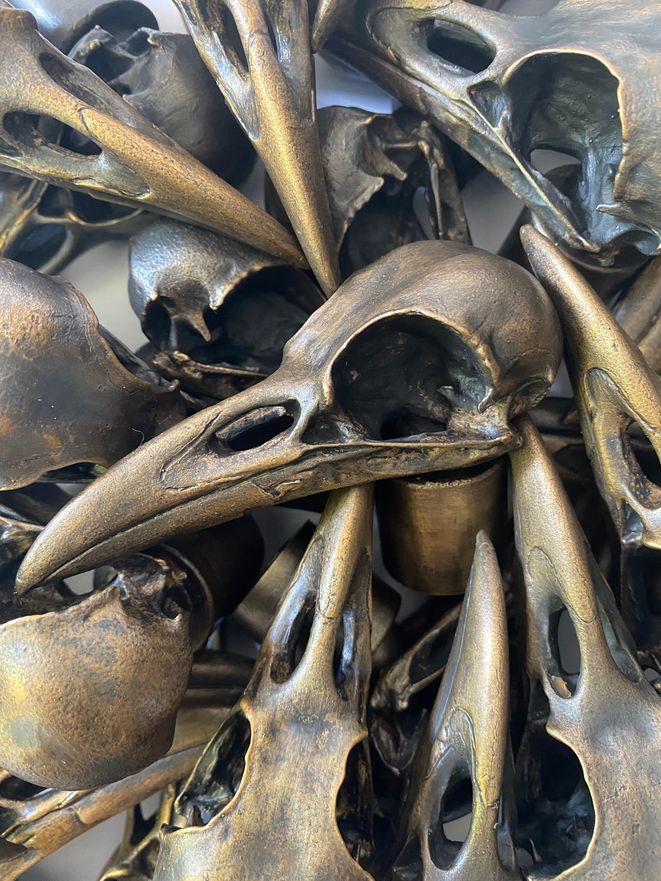 Hand Made Solid Bronze Crow Skull Gear Shifter Knob - Etsy