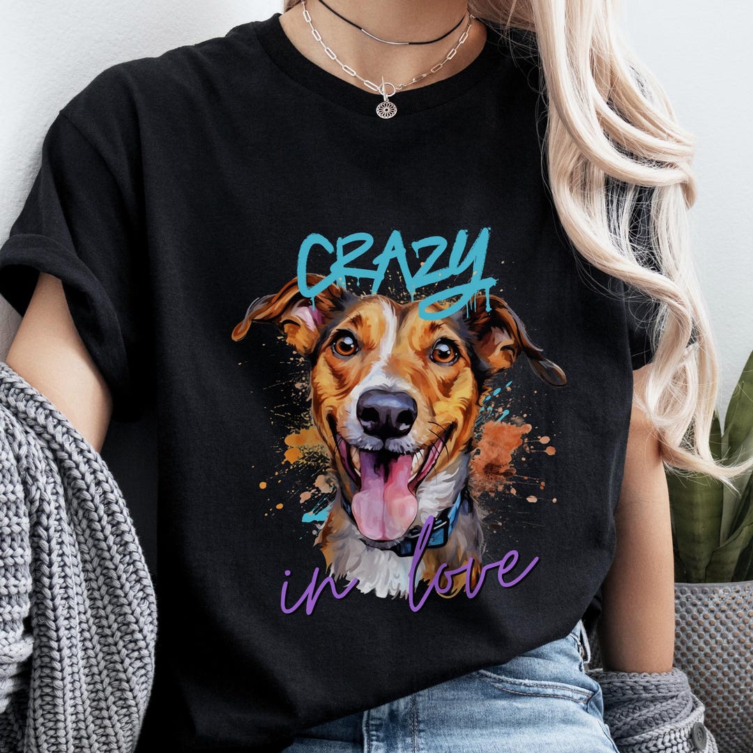 Crazy in Love Dog Mom T-shirt, Funny Boxer Dog Tee - Etsy