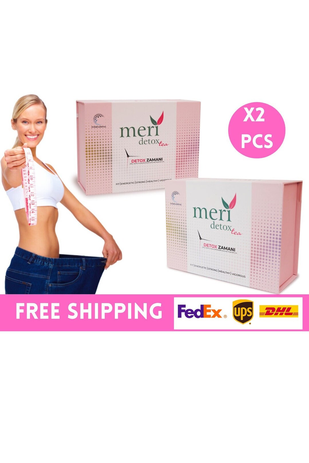 2 Box Tea Meri Detox Tea Diet of 120 Sachets of 2 Months - Etsy