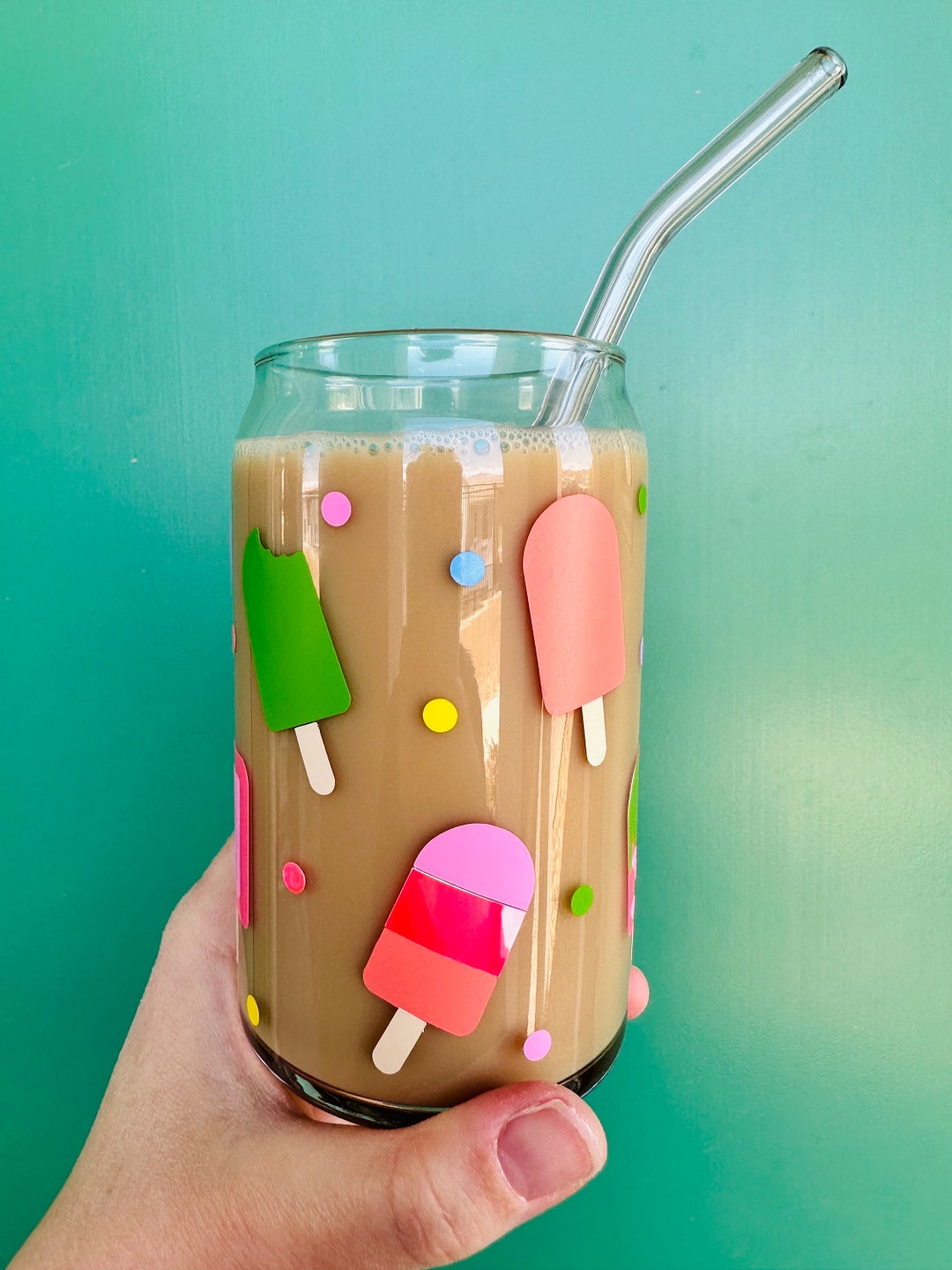 90s Nostalgia Meets Popsicle Perfection in This Glass Can - Etsy