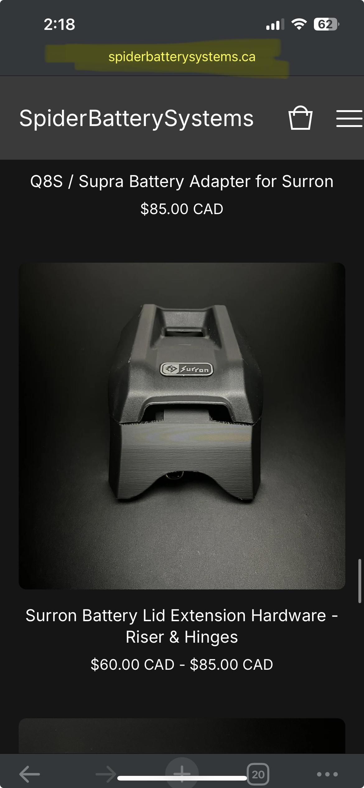 Surron Battery Lid Riser Kit – Extended Hardware for Upgraded Batteries ...