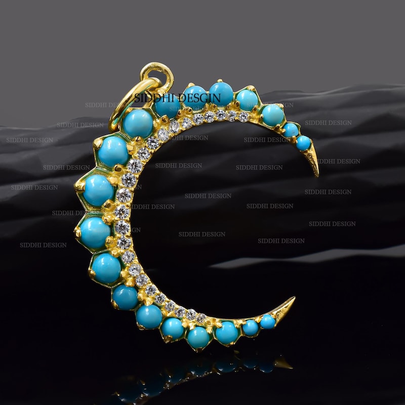 Turquoise Moon - Etsy