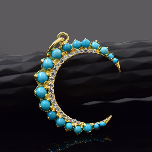 Turquoise Moon - Etsy