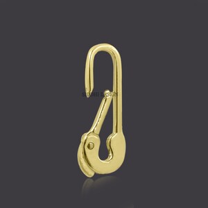 14k Yellow Gold Enhancer Lock Diamond Safety Pin Push Lock - Etsy