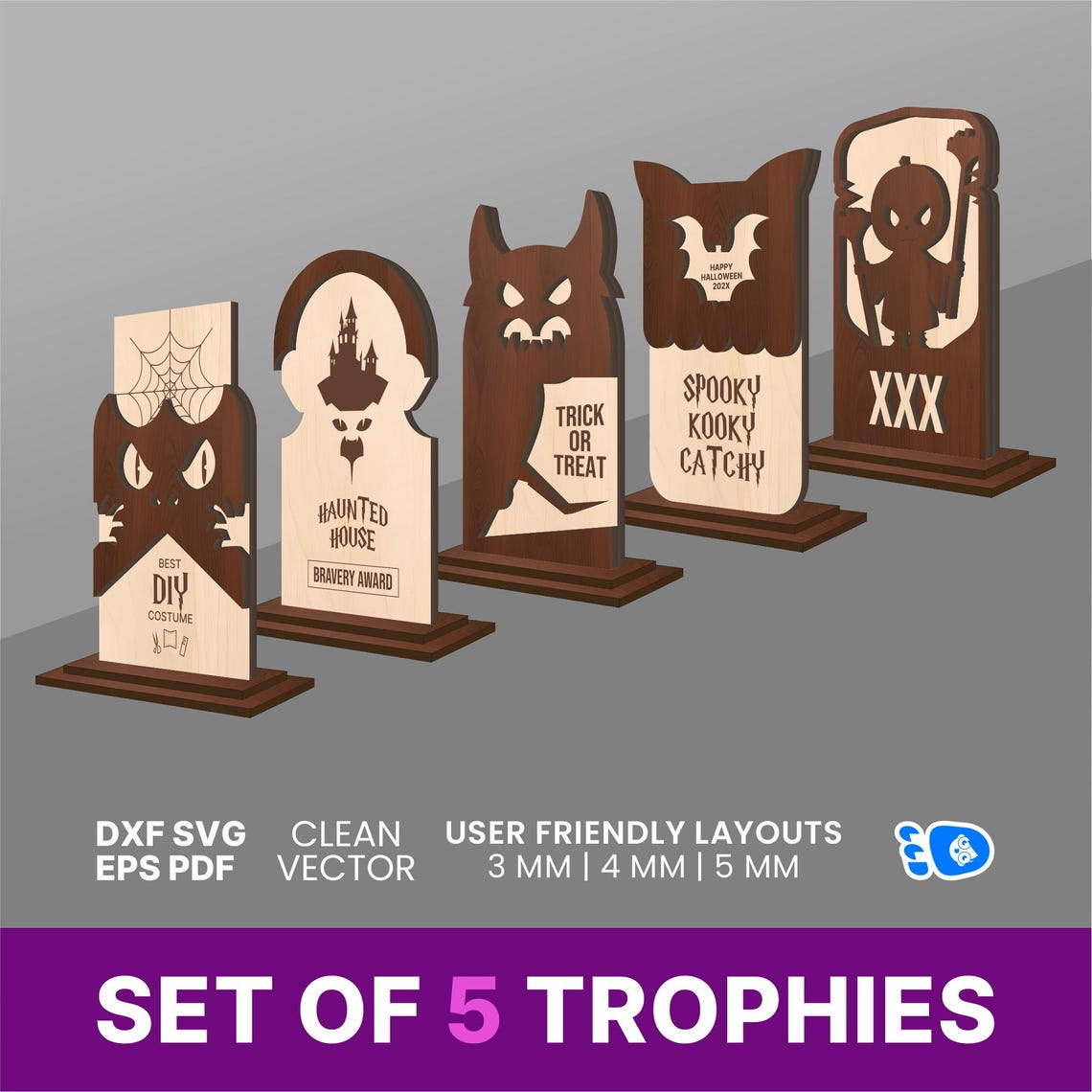 Halloween Trophy for Costume Party Prize Best Costume Contest Award ...