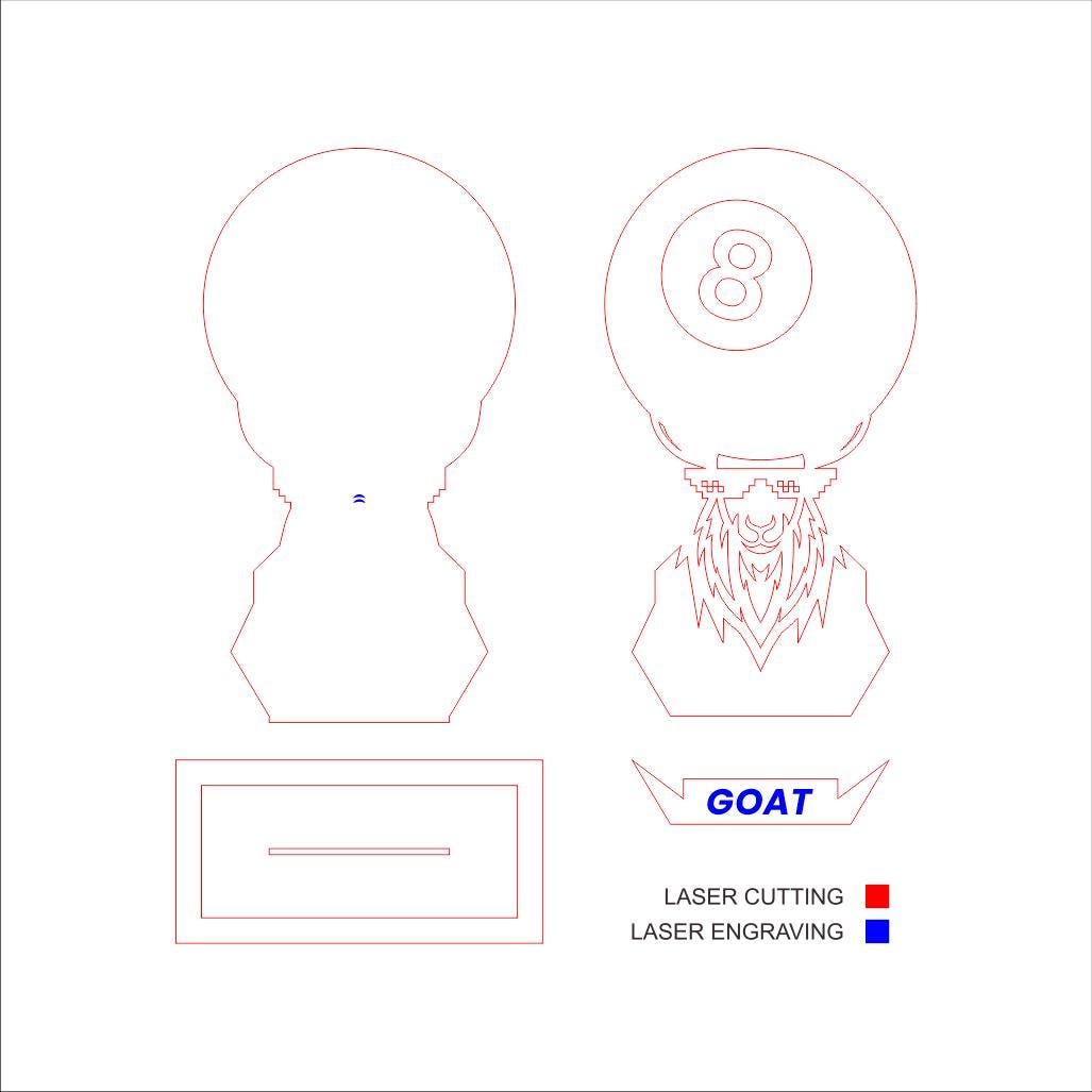 Pool Award Billiard Trophy File, GOAT Trophy Greatest All of Time ...