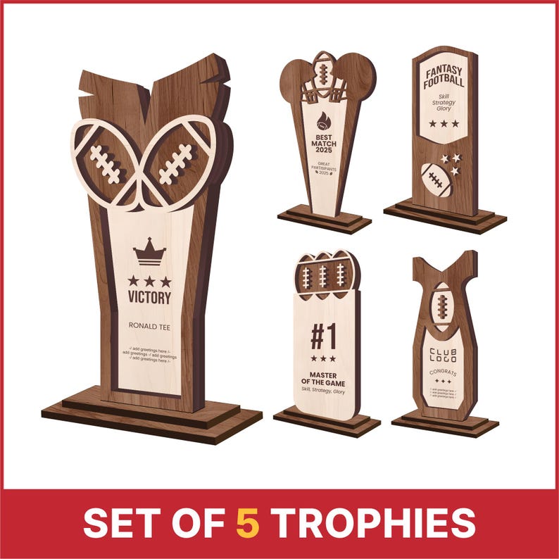 Trofeo de fútbol fantasy SVG cortado con láser, Trofeo Mundial de ...