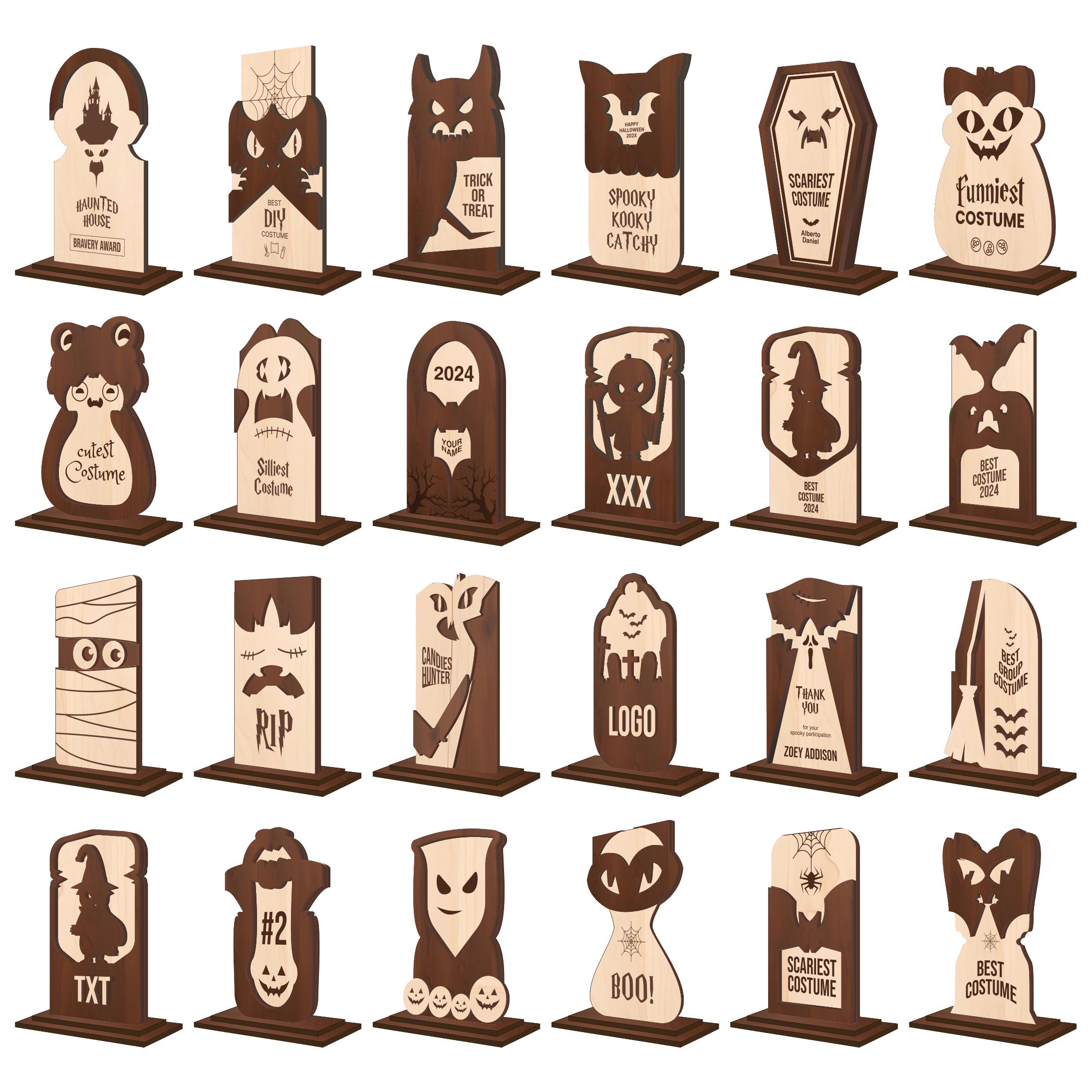 Halloween Trophy Bundle for Costume Party Prize Best Costume Contest ...