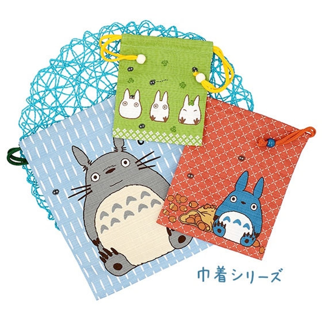 Studio Ghibli Middle Totoro Drawstring Bag My Neighbor - Etsy