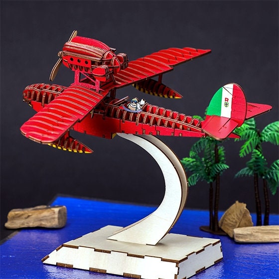 Original Ghibli Porco Rosso 3D Wooden Puzzle Porco Rosso Interior ...