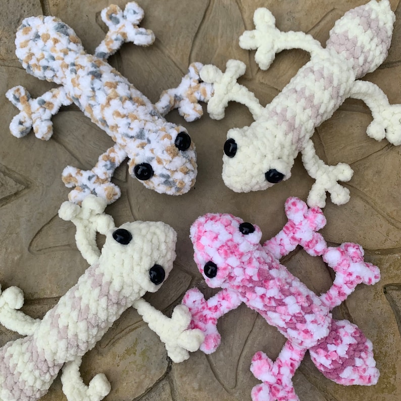 No-sew Gecko Crochet Pattern, Crochet Gecko, Gecko Pattern, No-sew ...