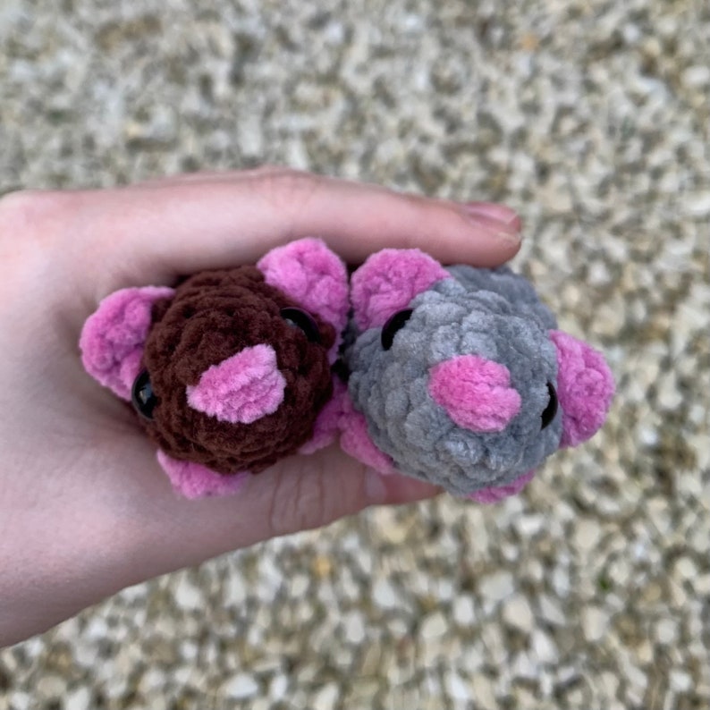 No-sew Rat Crochet Pattern, Rat Pattern, Crochet Rat, No-sew Crochet ...