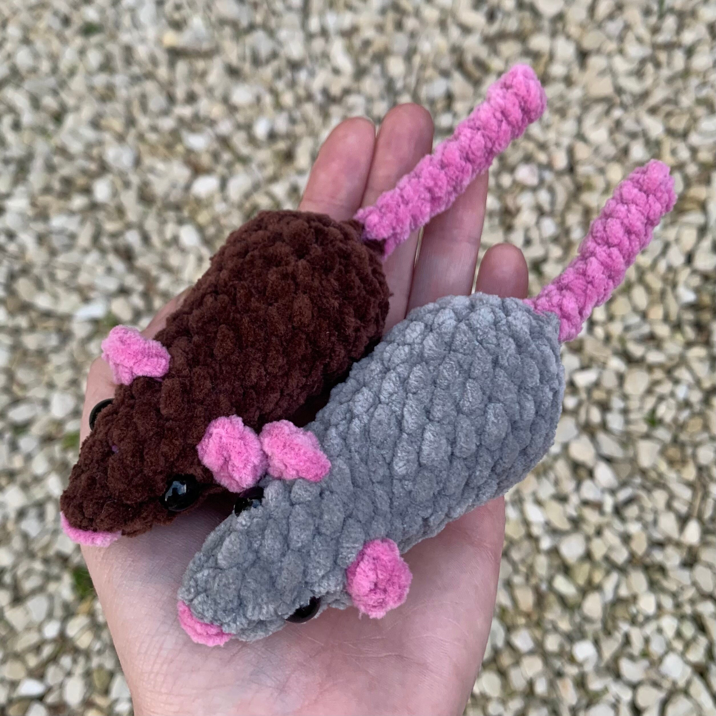 No-sew Rat Crochet Pattern, Rat Pattern, Crochet Rat, No-sew Crochet ...