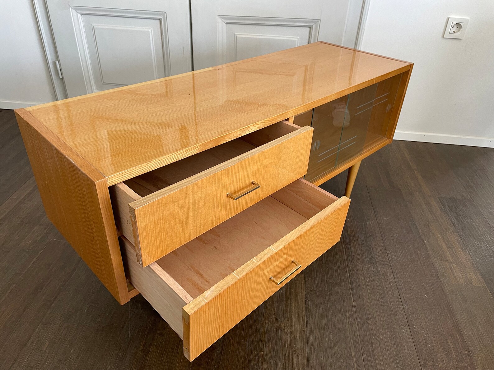 Vintage Yugoslavian Mid Century Sideboard/retro Side Table/vintage ...