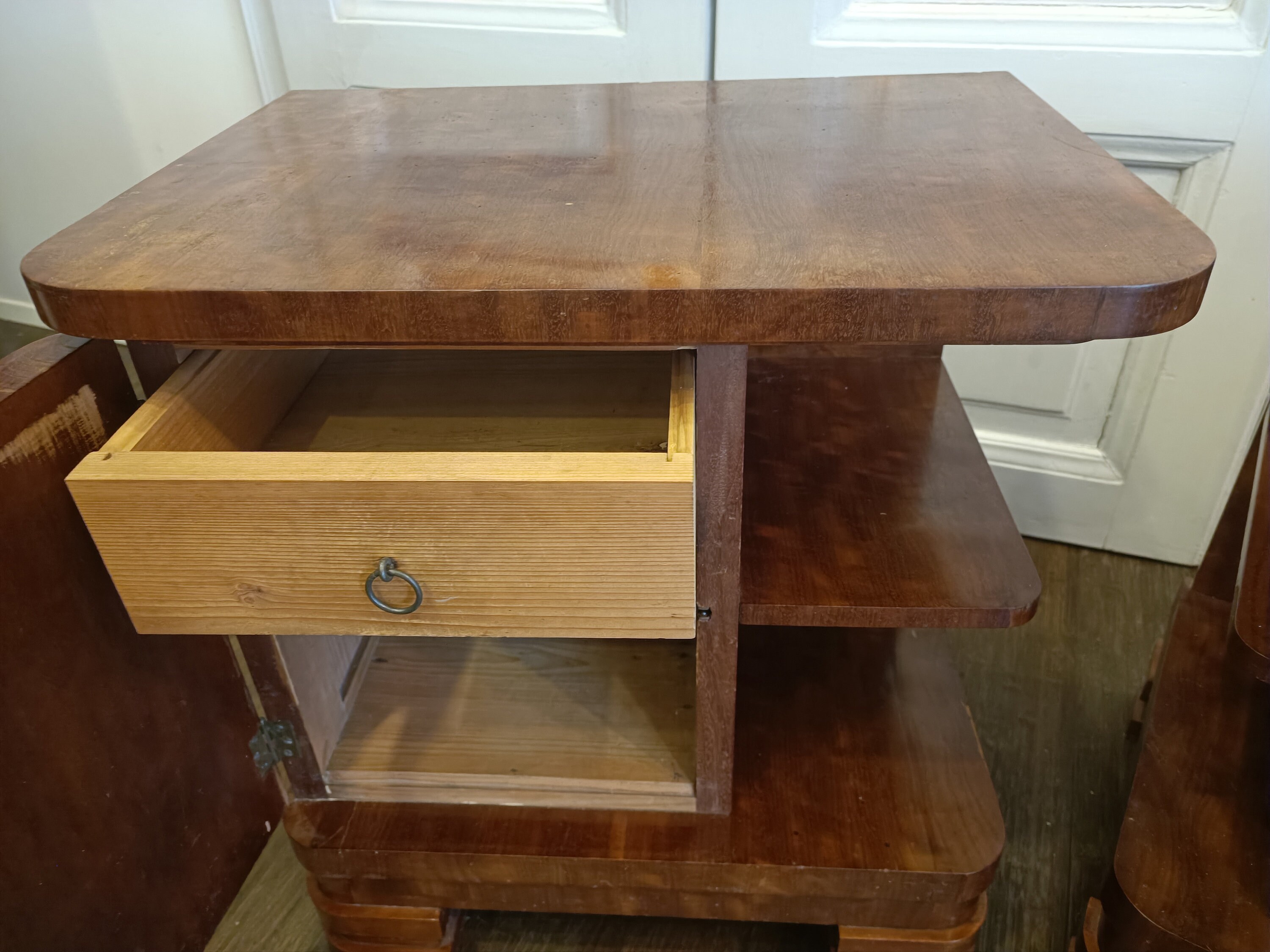 Vintage Yugoslavian Nightside Tables/set of 2/mid Century/art Deco ...