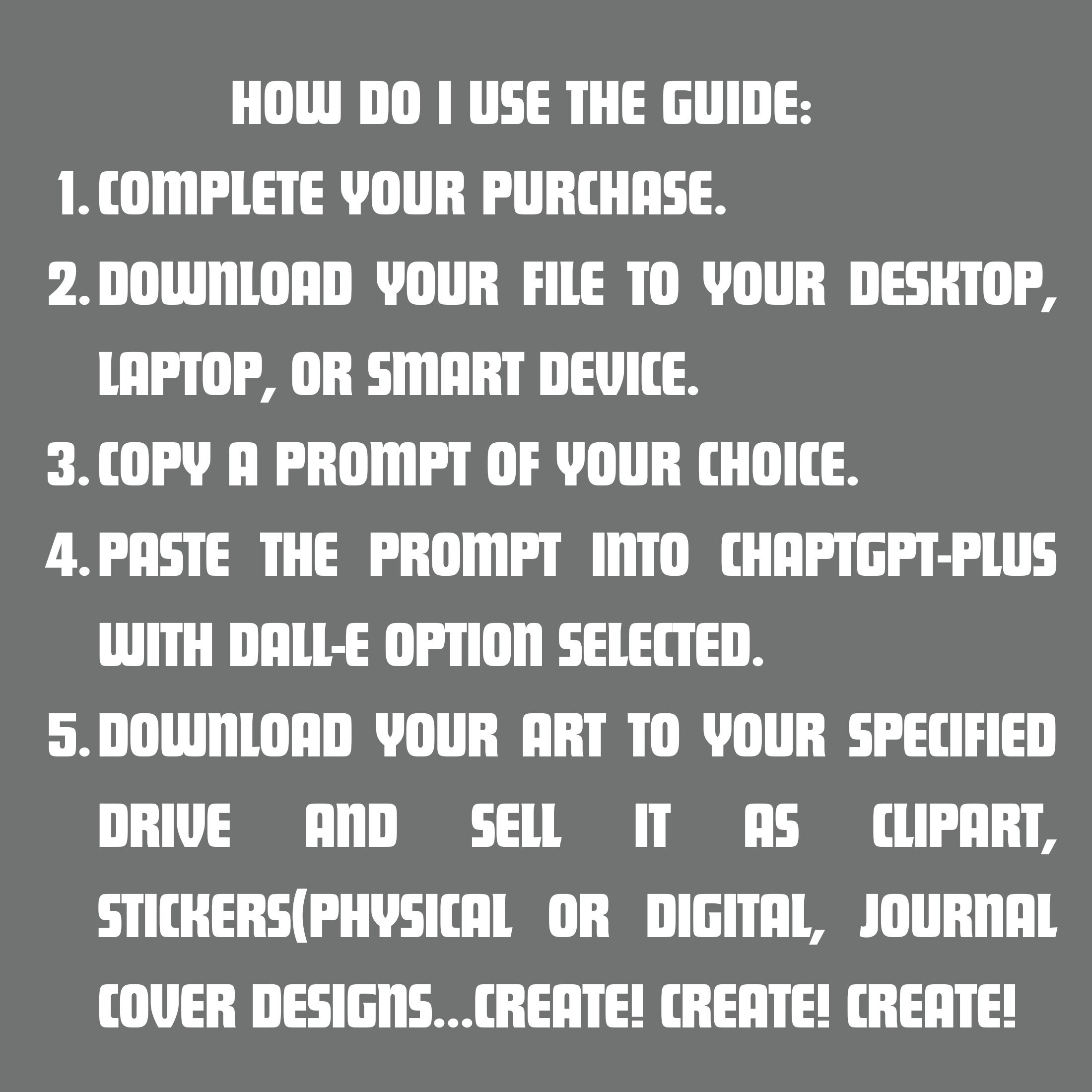 Dall-e3 & Chatgpt V4 Ai Art Prompt Guide 17 Sample Prompts 12 Sample ...