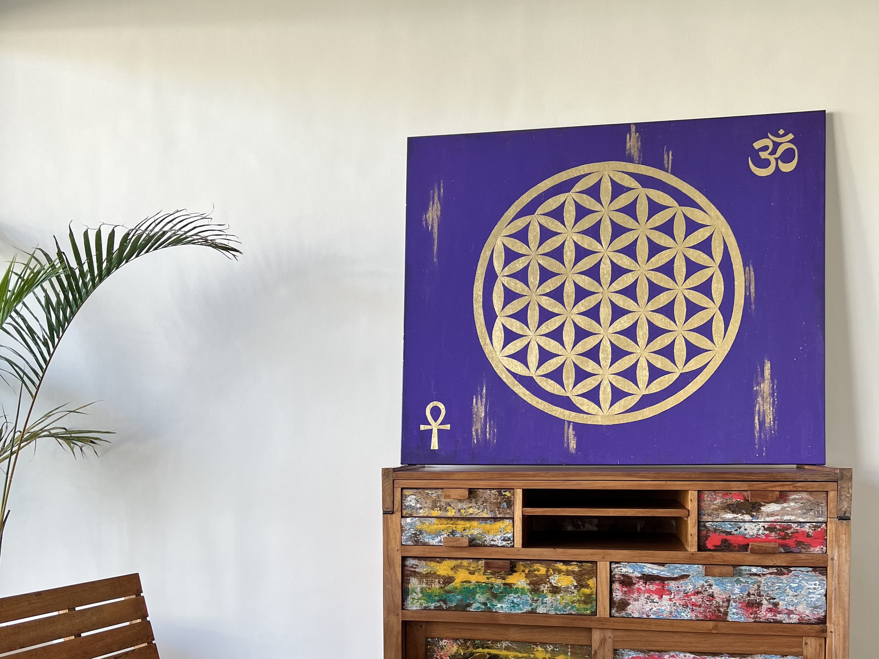 Flower of Life Painting - Etsy
