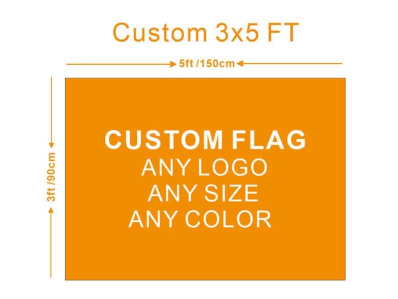 Custom Flags 3x5 Ft Custom Flag Printing Any Size 3x5 Ft - Etsy