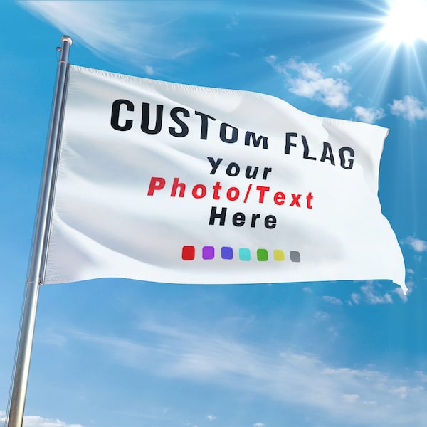 Custom Flag 3x5 Double Sided - Etsy