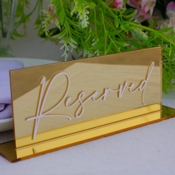 Reserved Table Sign - Etsy