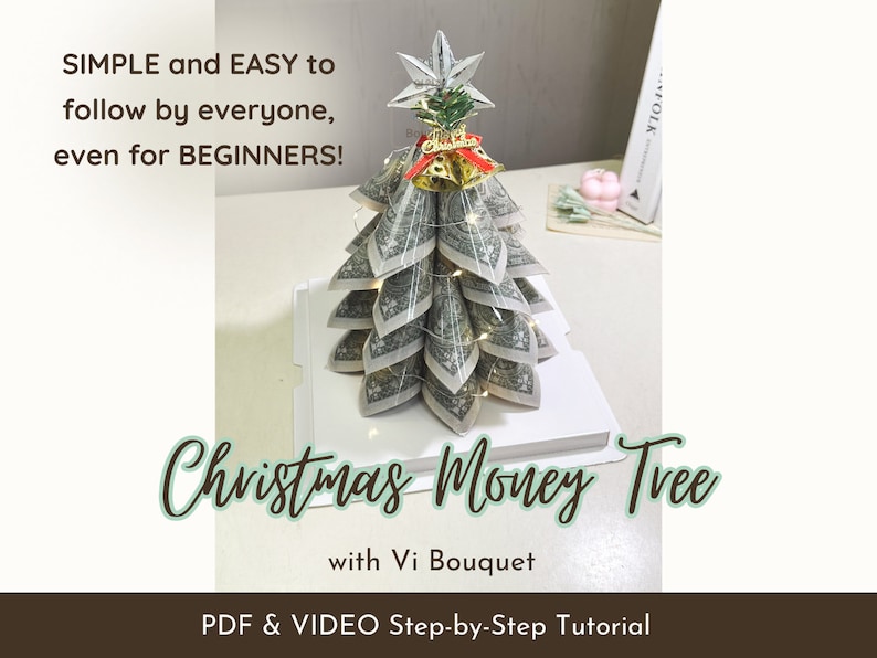 Christmas Money Tree Online Course : PDF & Video Tutorial DIY - Etsy