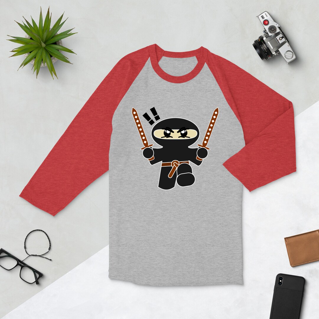 Cute Ninja Samurai Cool Cartoon Geek Nerd Short-sleeve Unisex T-shirt ...