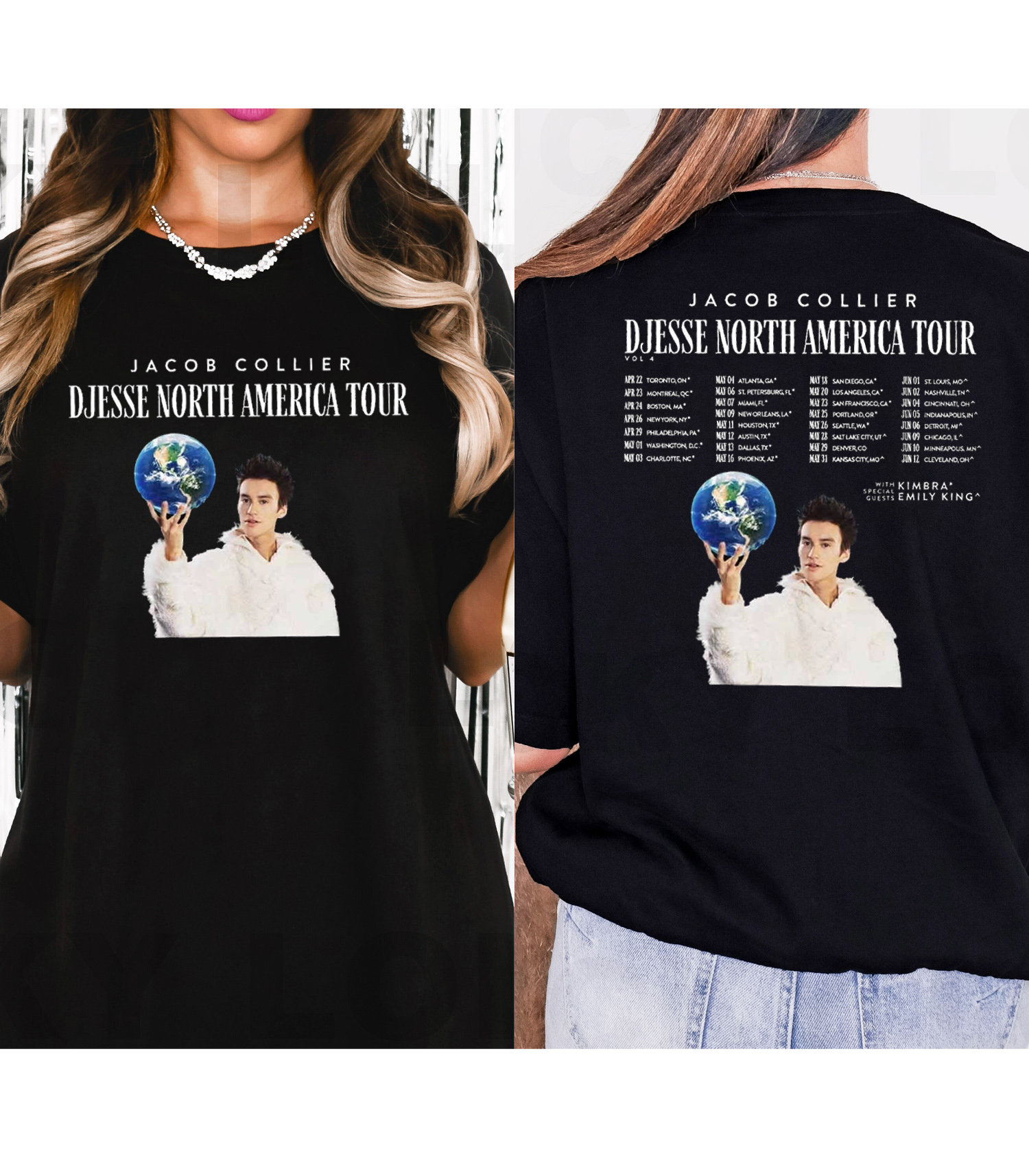 Jacob Collier Djesse North America Tour 2024 Shirt, Jacob Collier ...