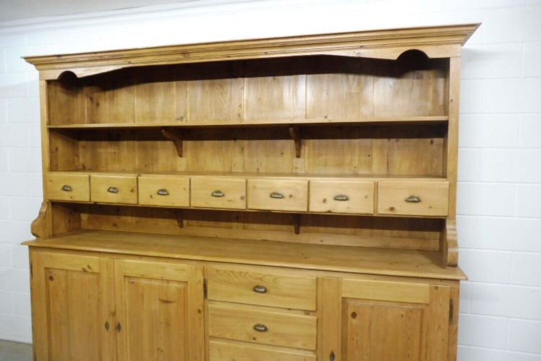 Large Buffet Cabinet Kitchen Cabinet Bookcase Shelf Softwood - Etsy
