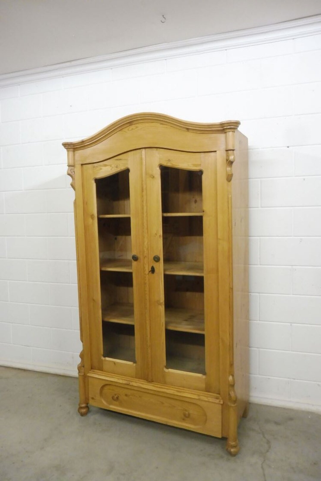 Softwood Antique Cabinet Kitchen Cabinet Display Cabinet Biedermeier - Etsy