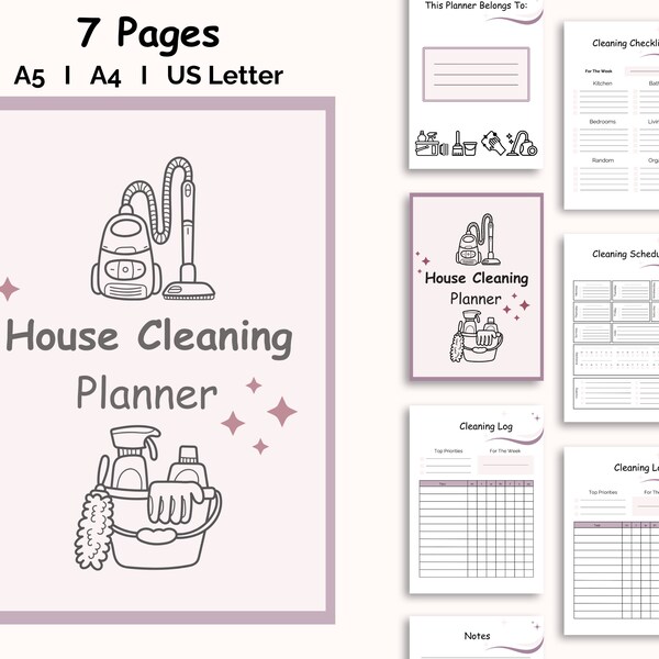Cleaning Printable - Etsy