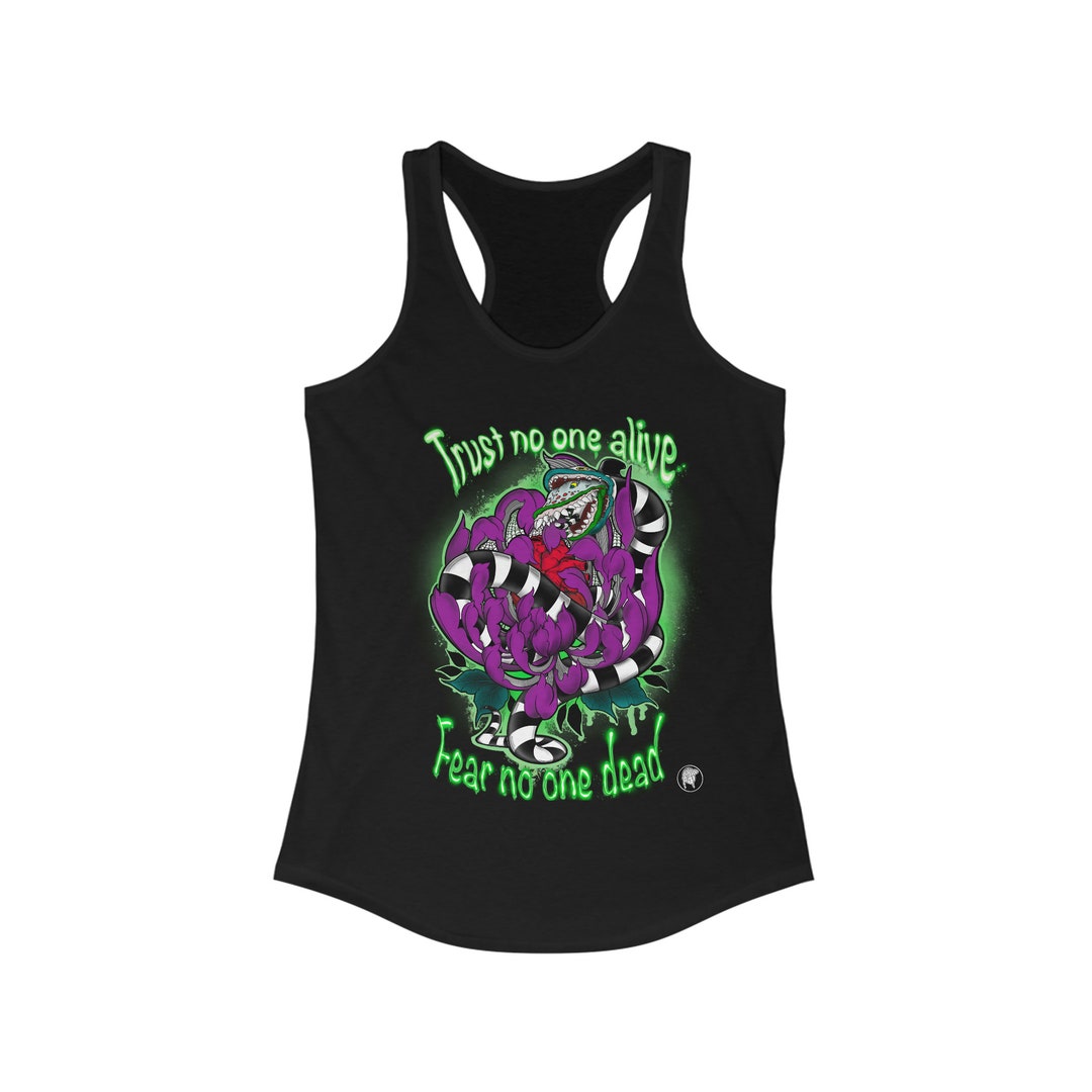 Beetlejuice Betelgeuse Thrust No One Alive Women's Ideal Racerback Tank ...