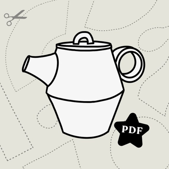Teapot Shaped Template Printable