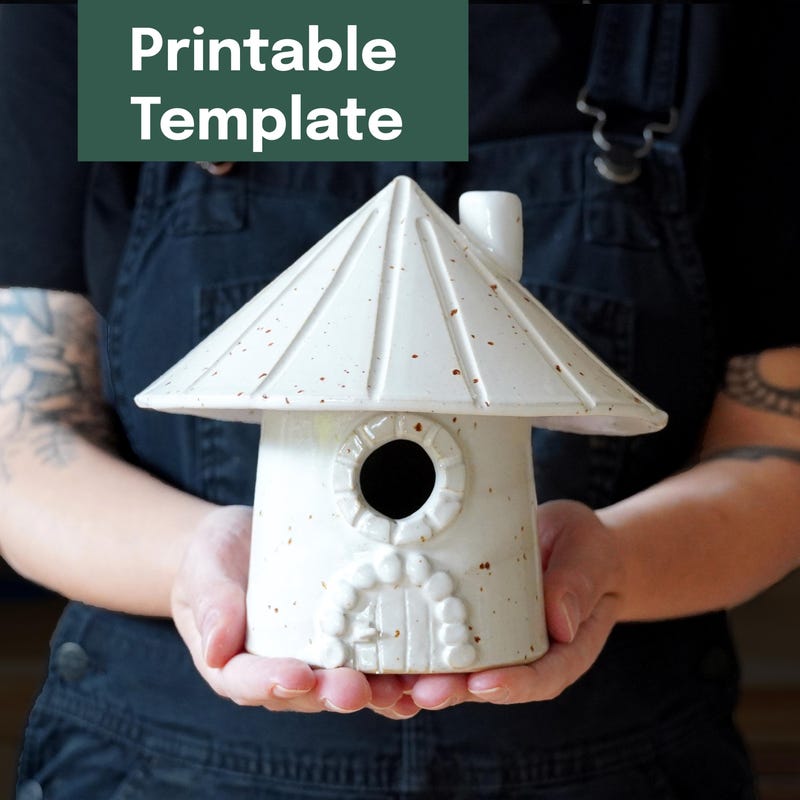 Ceramic Houses Template - Etsy