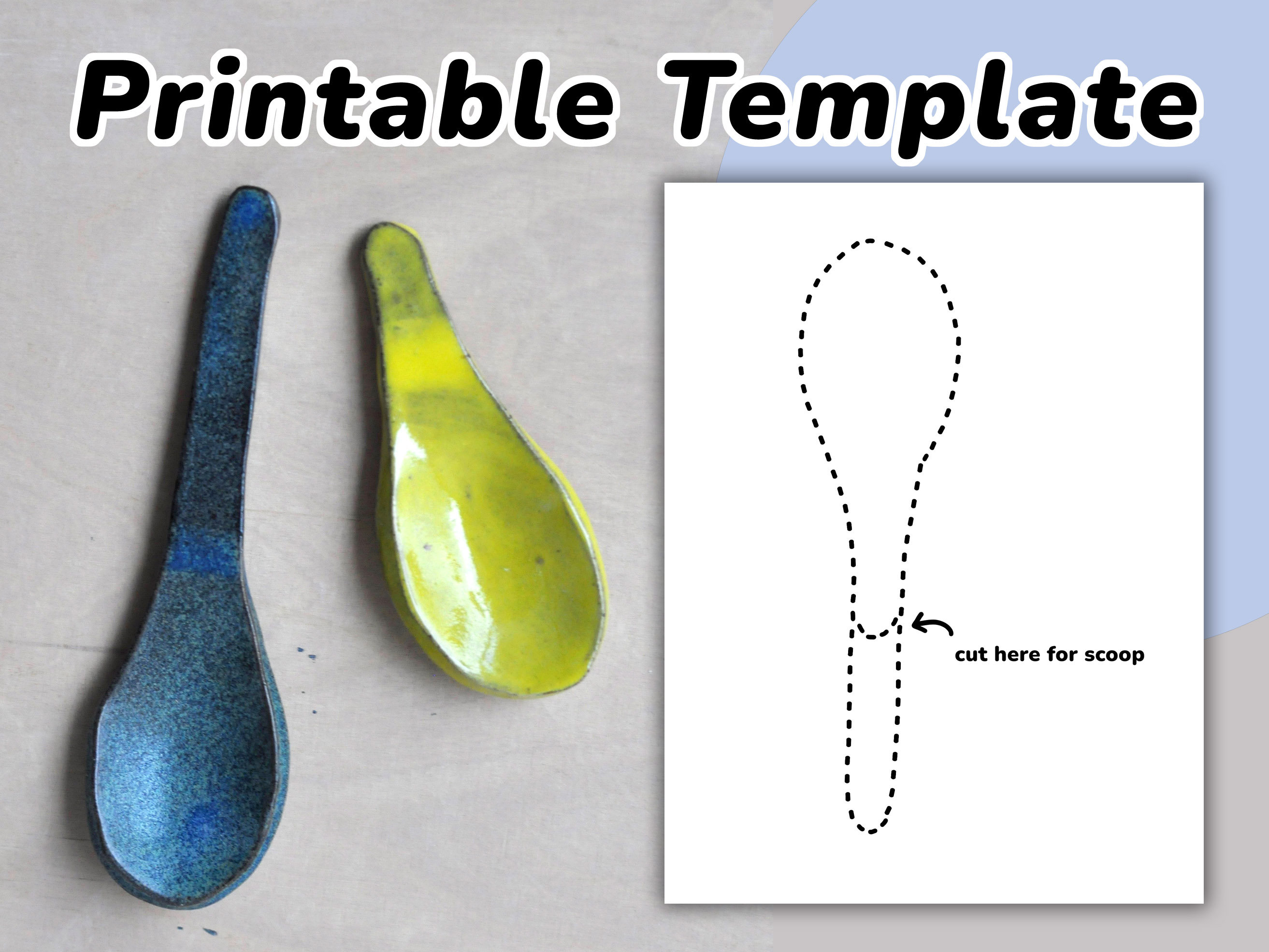 Spoon Template // Slab Pottery Template // Pottery Tools - Etsy Australia