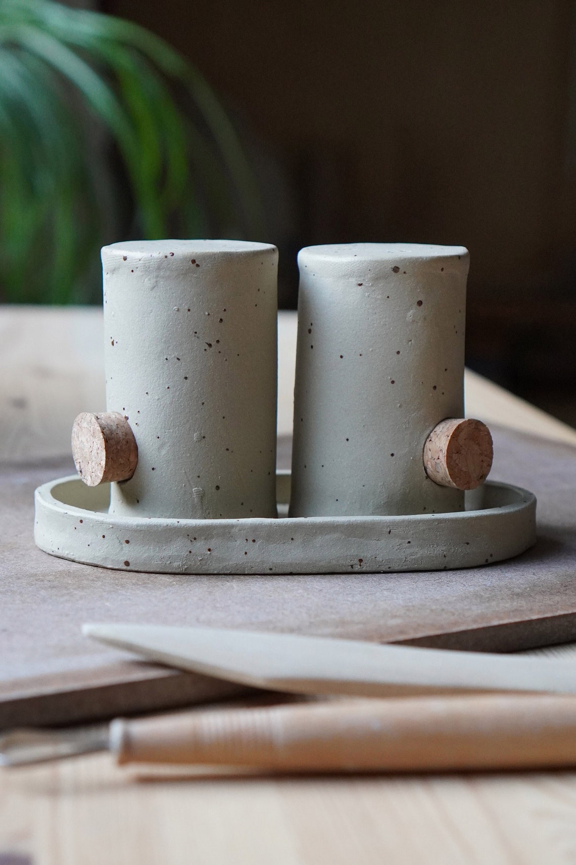 Printable Pottery Template + Video Tutorial -- Salt & Pepper Shakers - Etsy