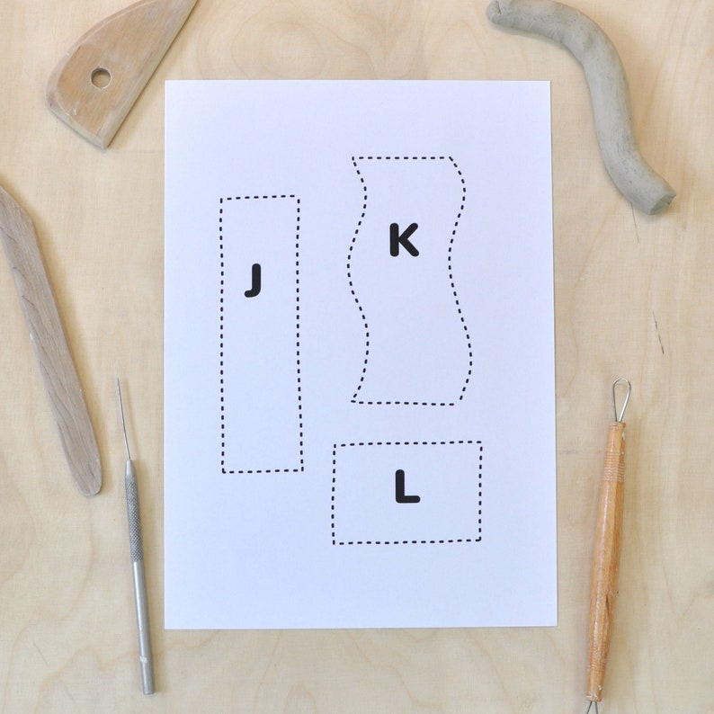 Squiggle Vase Template // Slab Pottery Template // Pottery - Etsy UK